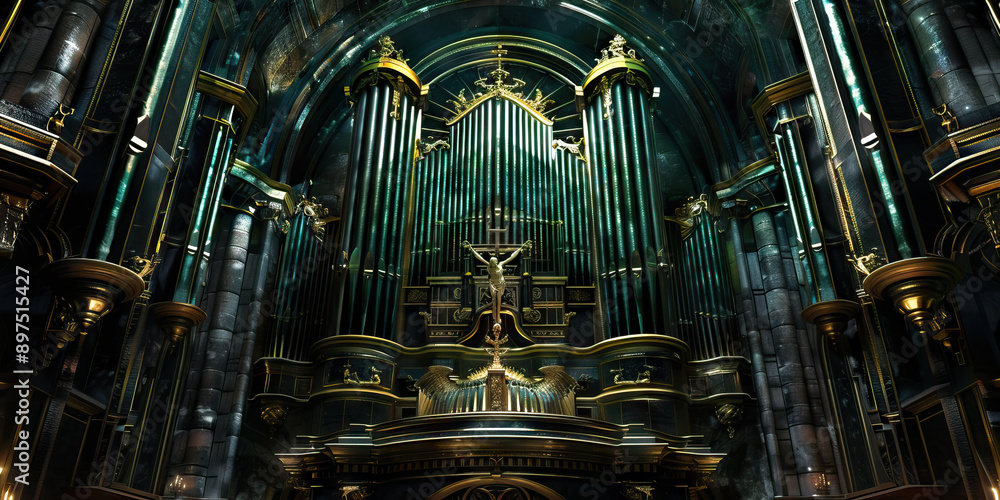 Pipe Organ Room: A hidden chamber behind the main altar, housing the ...