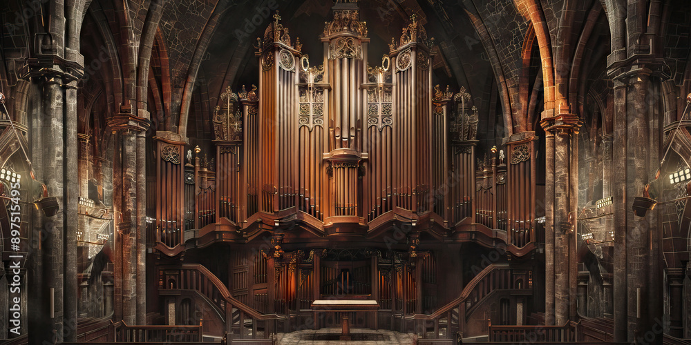 Pipe Organ Room: A hidden chamber behind the main altar, housing the ...