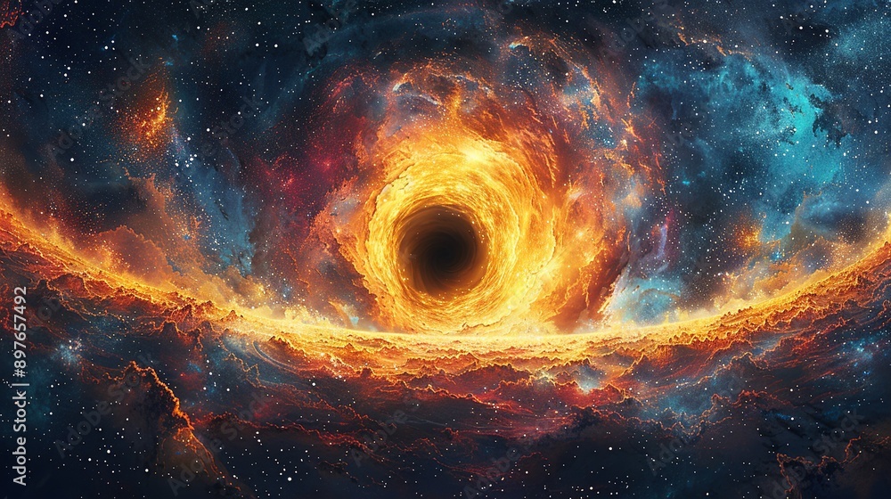 Impressive portrayal of an event horizon, with its boundary and ...