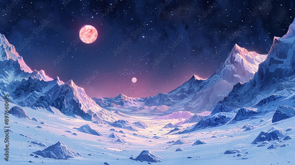 Detailed image of the Kuiper belt, illustrating the icy and rocky ...