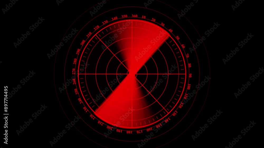 Signal transmitted Sonar radar. Glow green background with navigation ...