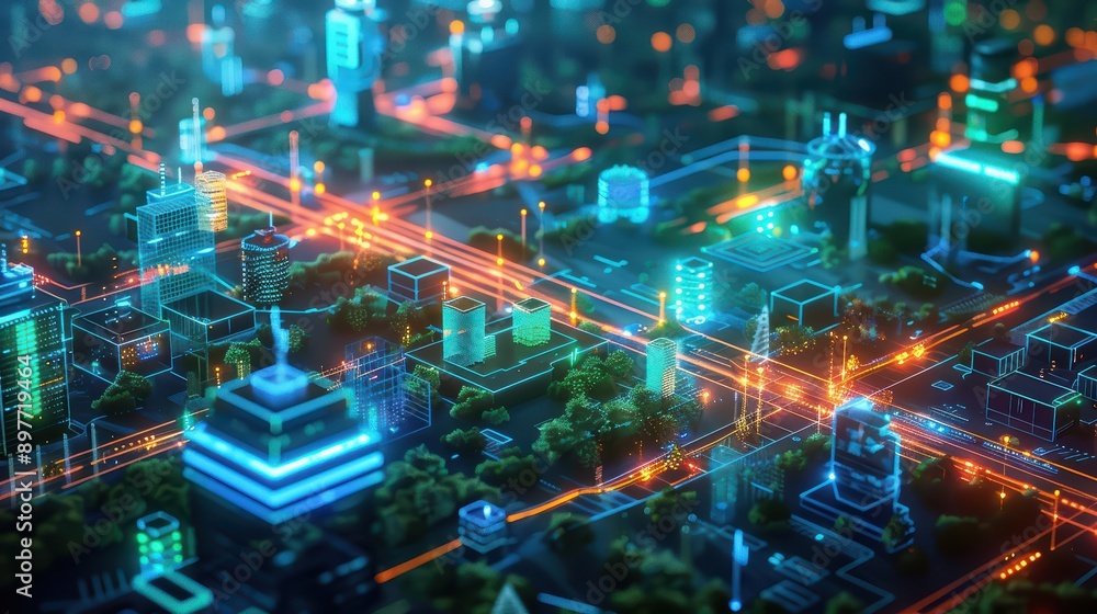 Smart Energy Grid With Renewable Energy Sources Smart Meters And Energy Storage Systems Stock