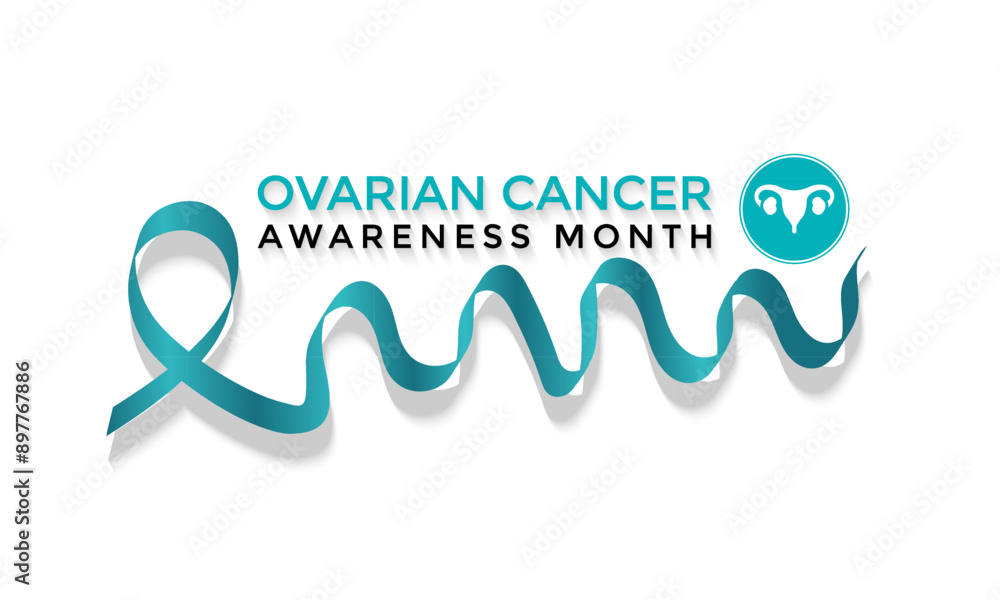 Ovarian Cancer Awareness month is september. Calligraphy Realistic Teal ...