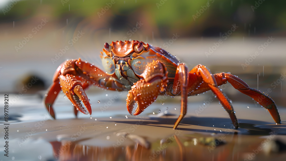 realistic high-resolution photo of crab, with detailed background Stock ...