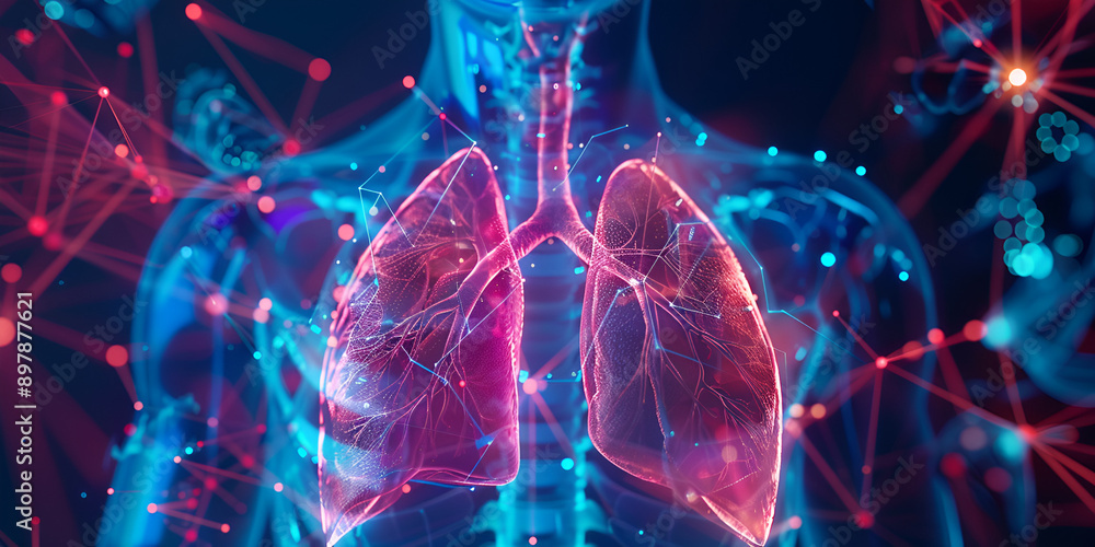 Foto de Digital Lungs Illustration: Breathing Life into Technology ...