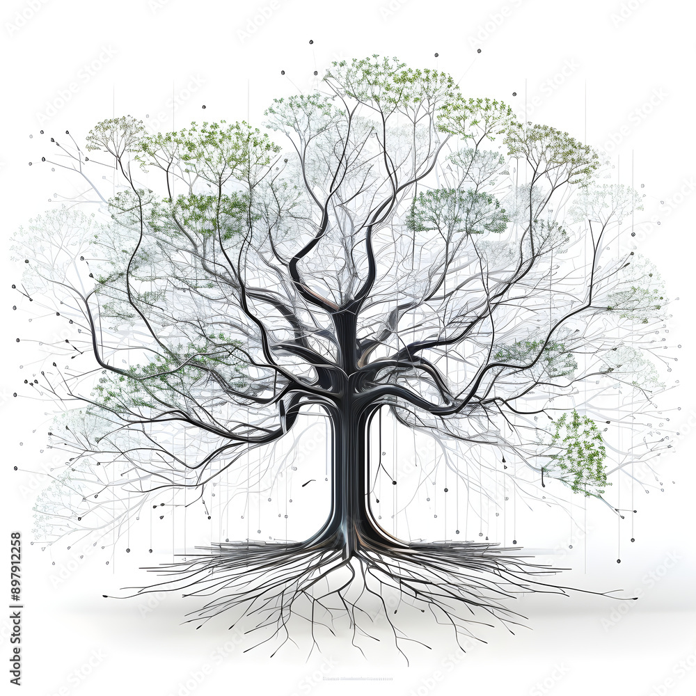 High-resolution Image of a Deep Learning DL Decision Tree Model as a ...