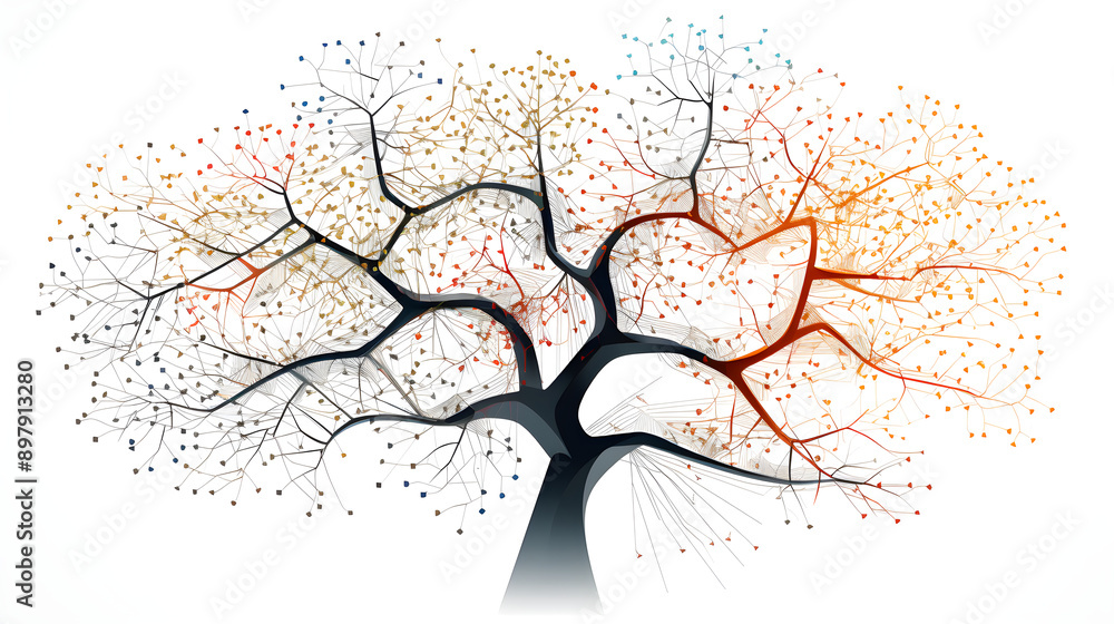 High-resolution Image of a Deep Learning DL Decision Tree Model as a ...