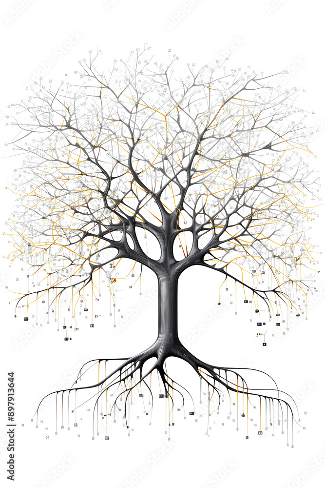 High-resolution Image of a Deep Learning DL Decision Tree Model as a ...