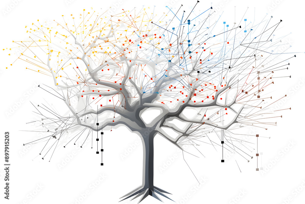 High-resolution Image of a Deep Learning DL Decision Tree Model as a ...