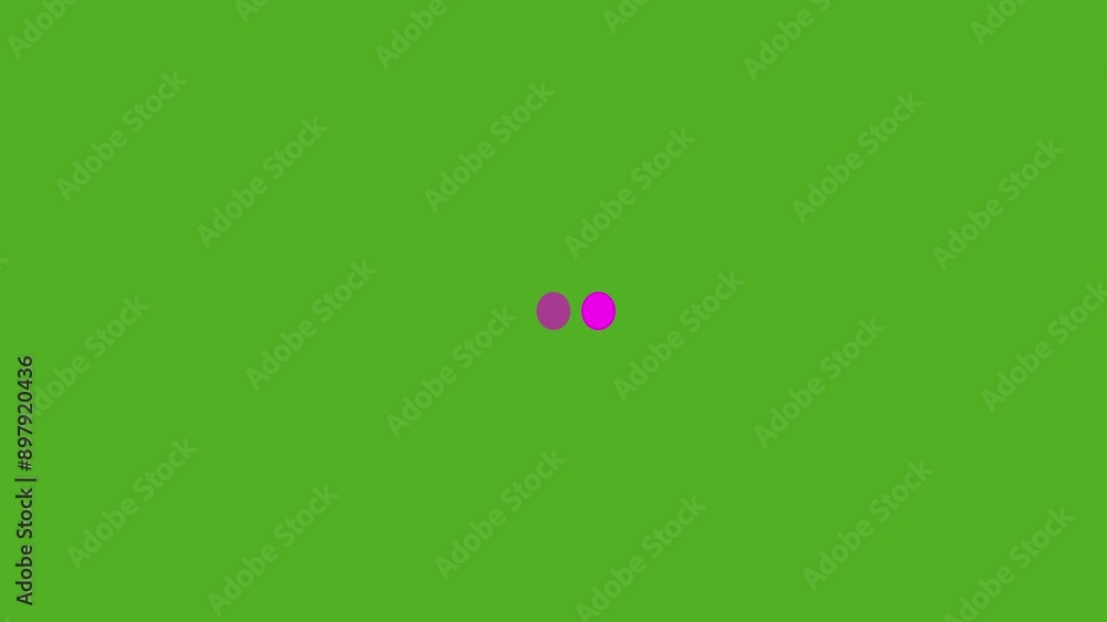 Animated spinning load icon with alpha channel with green screen. 3d ...