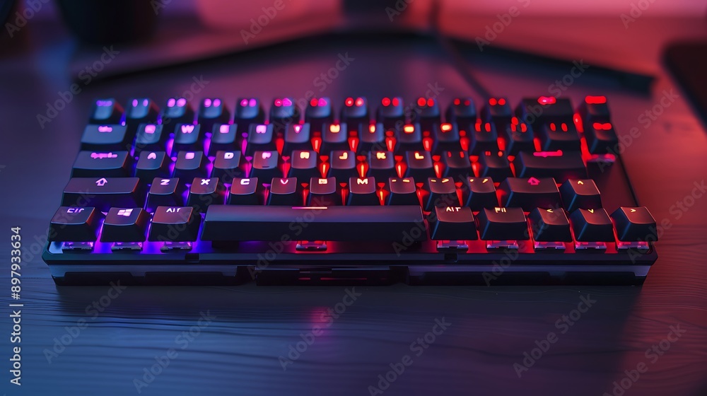 Mechanical Keyboard with Custom Keycaps and RGB Backlighting ...