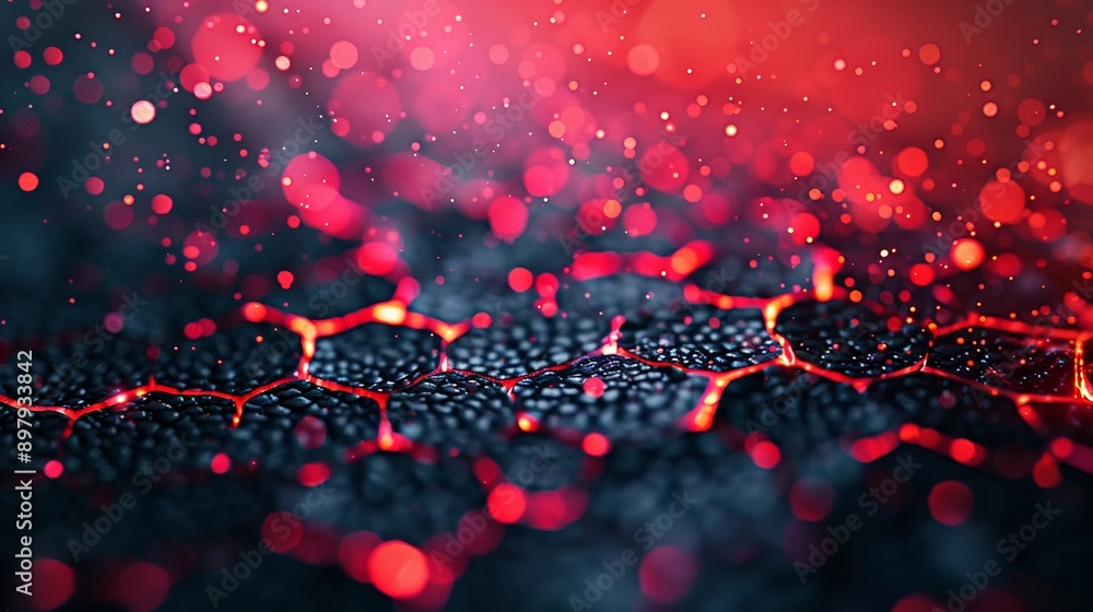 Closeup of skin showing effects of toxin encounter, macro photography ...