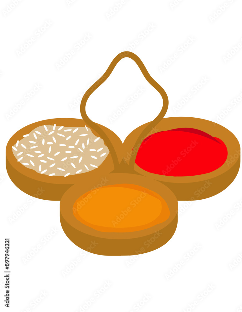 Haldi (turmeric) and Kumkum (vermilion powder), haldi kumkum ceremony ...