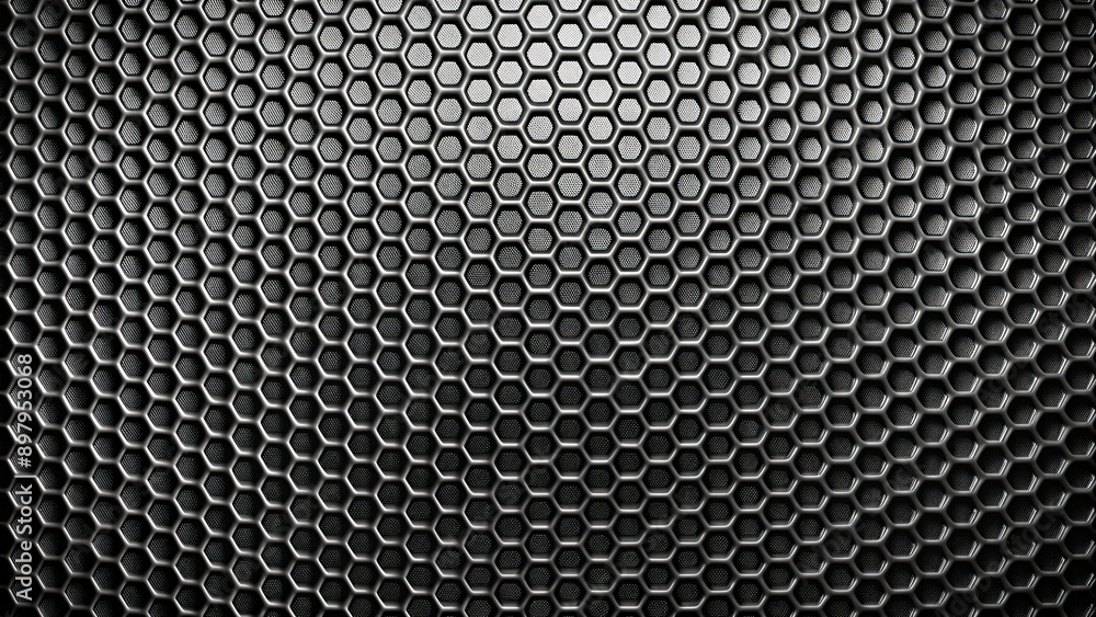 Black metal grill grid mesh texture. Close up. Metal with a rough ...