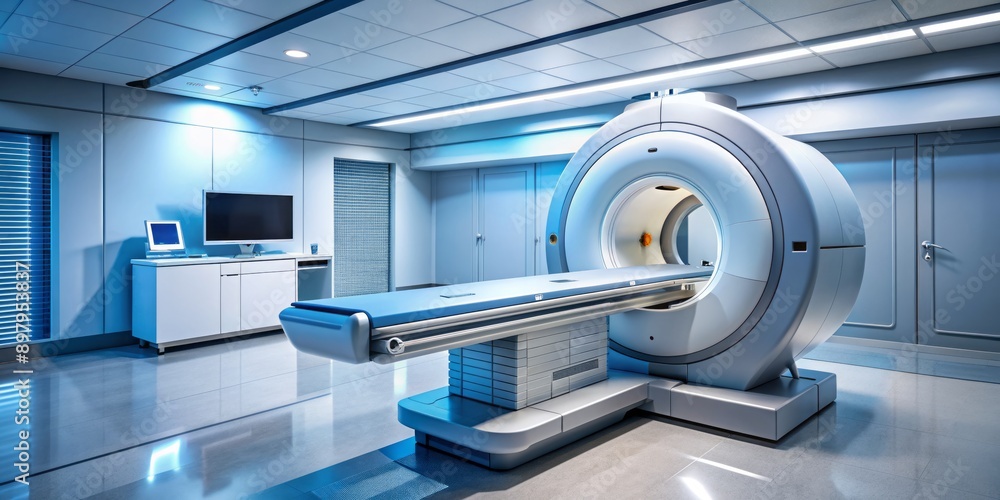 Sleek, modern gamma camera technology with advanced detectors and ...