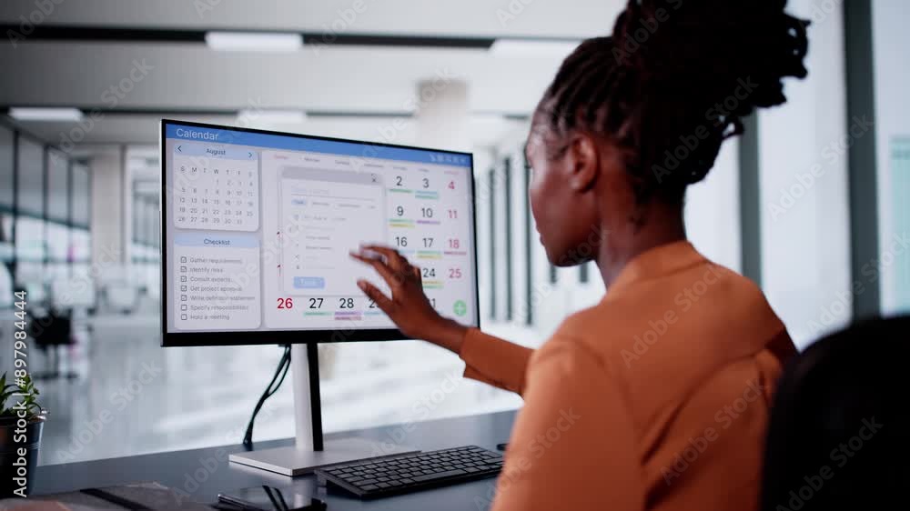 Appointment Schedule Planner And Date Calendar On Desktop Computer ...