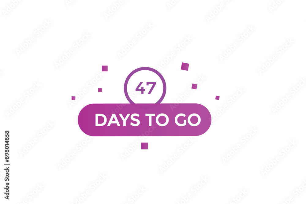 47 days to go, icon, stile, timer, countdown, clock, time, background ...