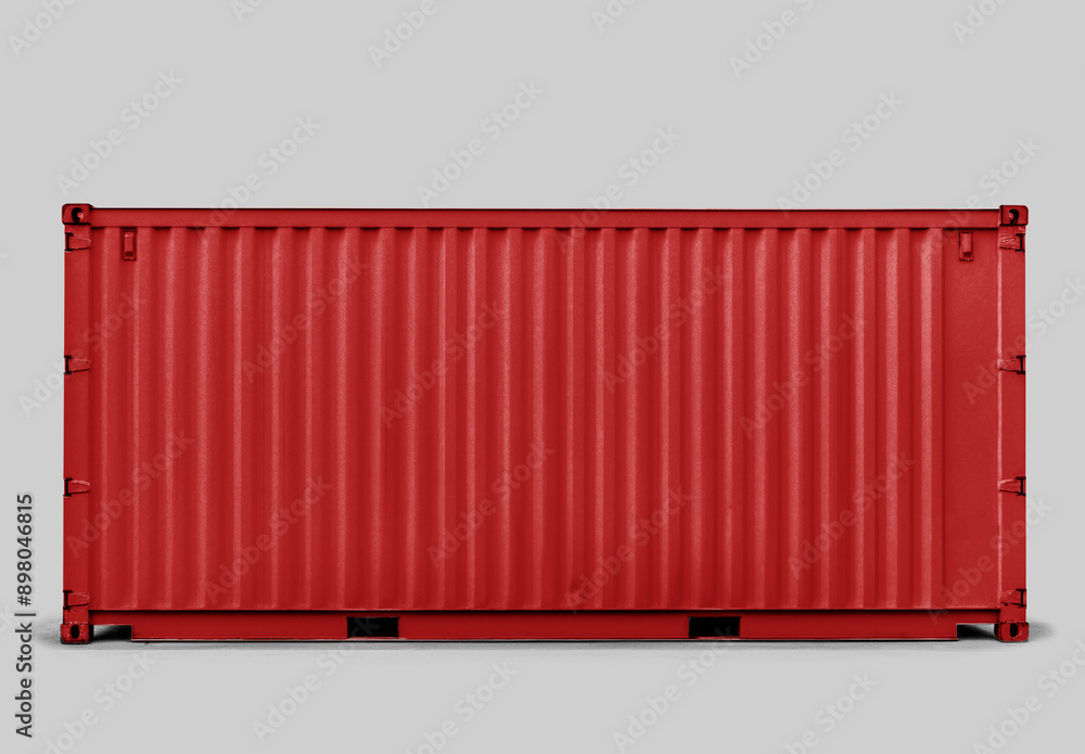 Shipping Container Logistics Mockup With Generative AI Stock Template ...