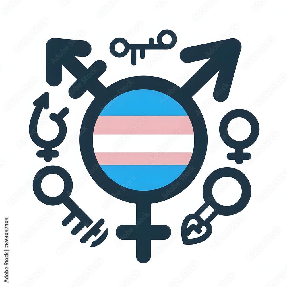 The transgender symbol represents gender diversity and inclusion ...