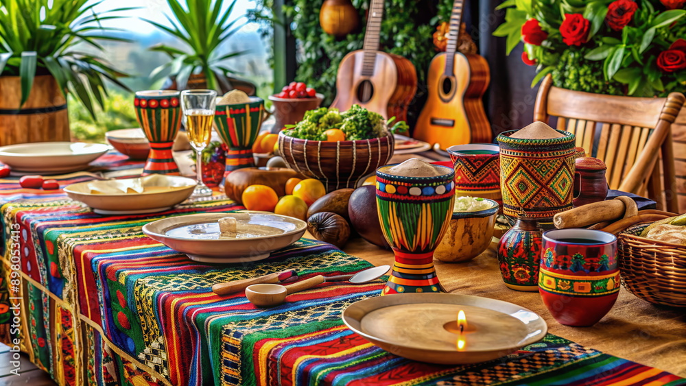 Vibrant African textiles, traditional instruments, and rich cultural ...