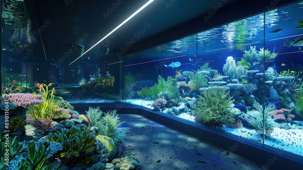 digital marine biology lab where researchers monitor ocean life and ...