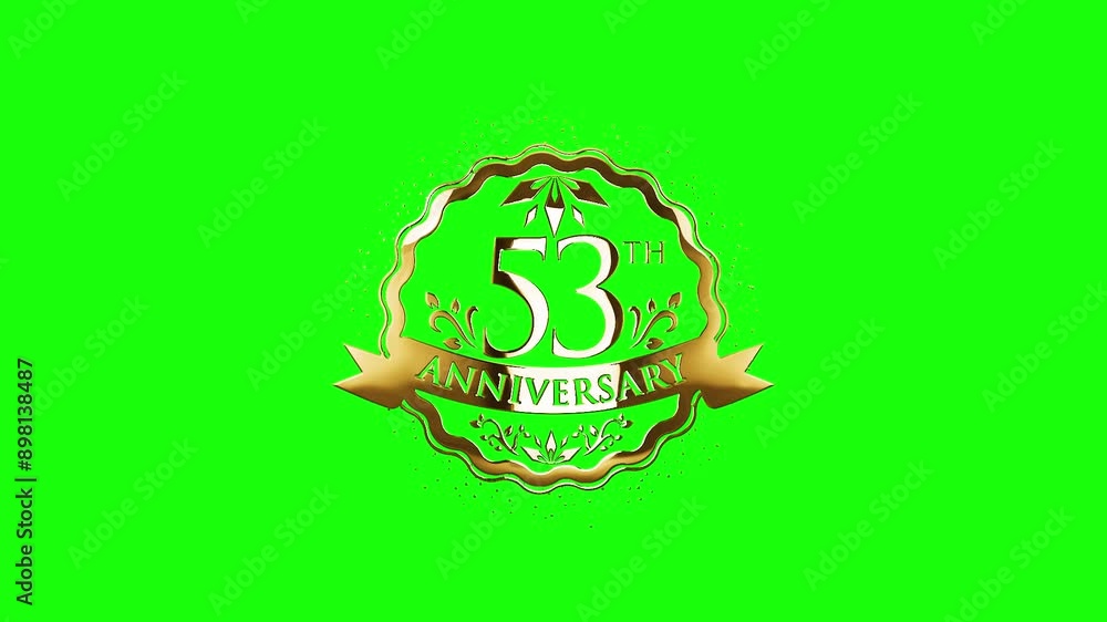 53th Year, 53th Anniversary Celebration, Happy Anniversary Event, 53th ...