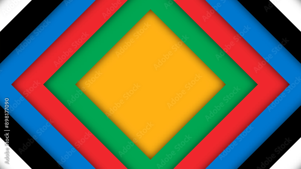 Abstract colored background for the Olympic Games. Geometric shapes in ...