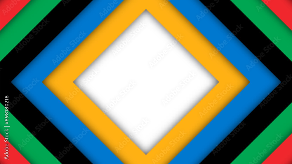 Abstract colored background for the Olympic Games. Geometric shapes in ...