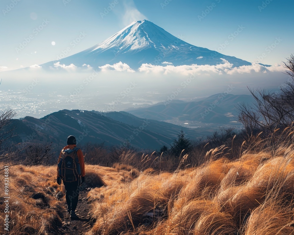 Captivating wilderness landscape of fuji mountain in japan, stunning ...