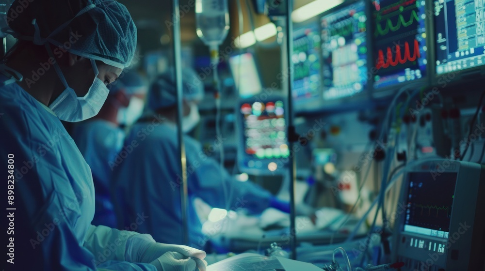 Nurses are responsible for monitoring and checking ECGs during cardiac ...