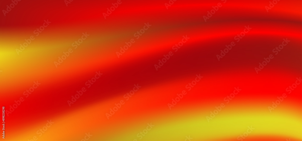 Red and Yellow color gradient abstract background. Flowing lines of ...