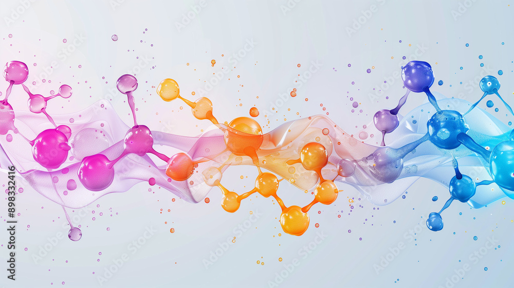 Detailed infographic of enzyme-substrate interactions and reaction ...