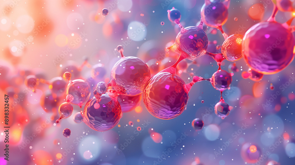 Visual representation of enzyme-substrate complex formation and ...