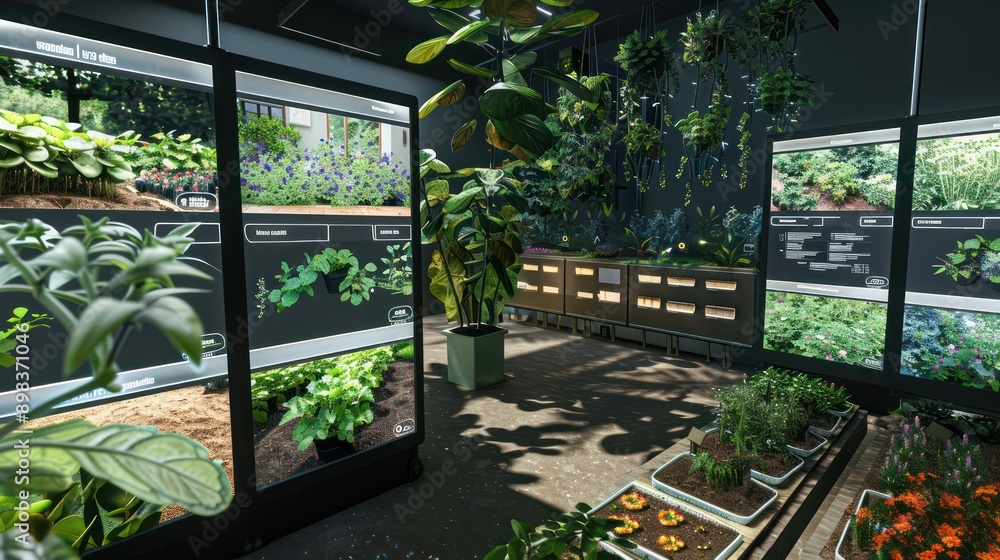 digital horticulture class where students learn about plant care and ...