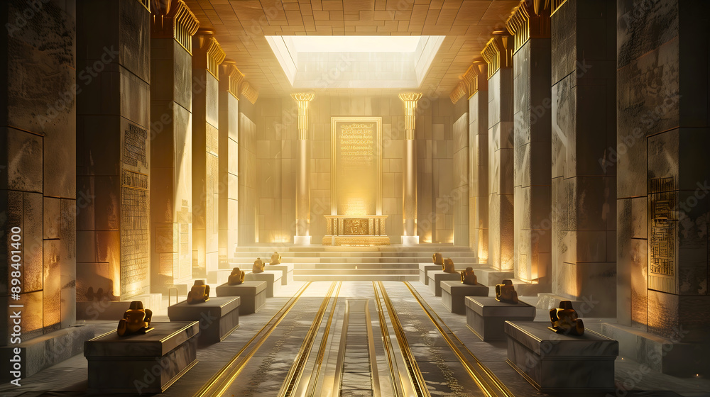 Inside of Third Solomon Temple Interior of God Temple In Jerusalem ...
