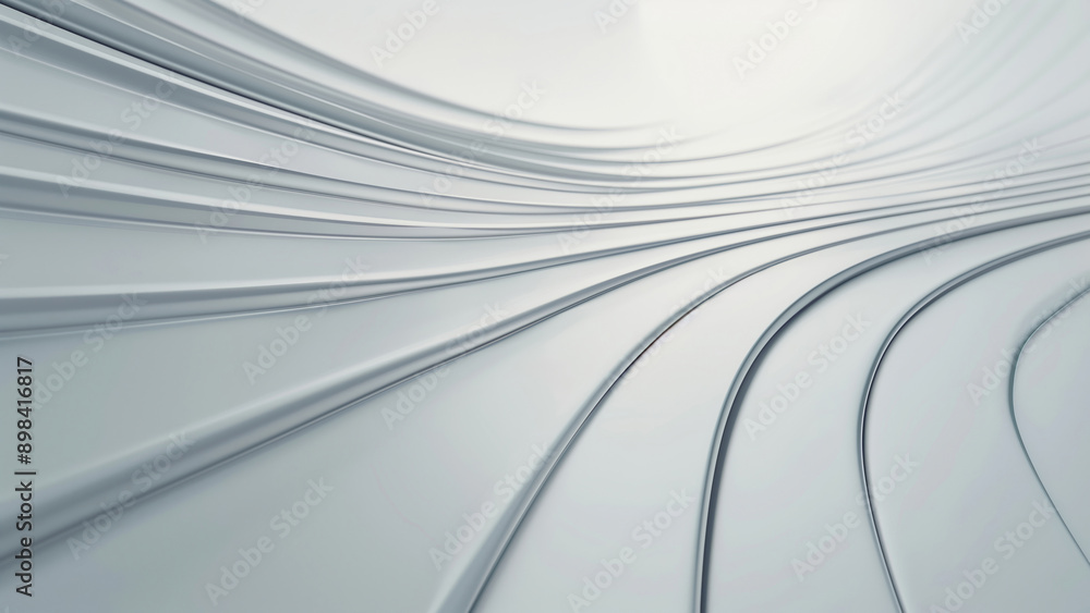 Silver Lines 8k Wallpaper Abstract Modern Curved Architectural Design ...