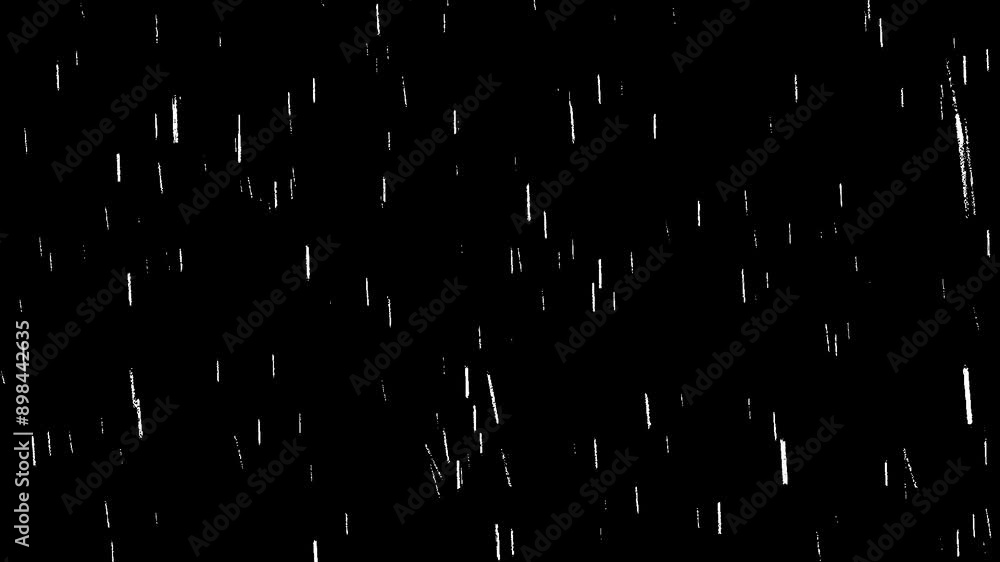 slow motion 2d animated hand drawn rainfall pencil, sketch water drop ...