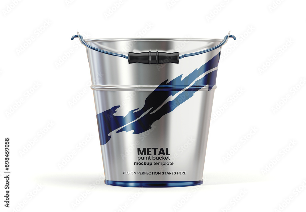 Metal Bucket Mockup Stock Template | Adobe Stock