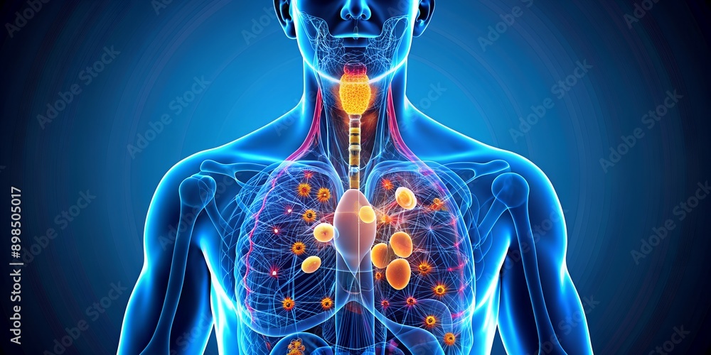 Endocrine glands and their hormones AI-Created Content Stock ...