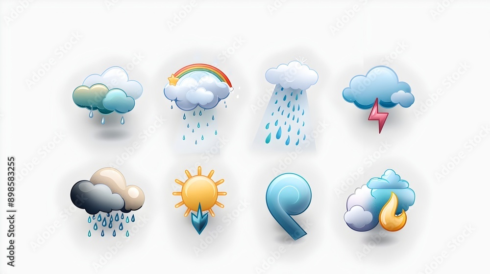 Comprehensive Weather Condition Icons for Forecasting and Climate ...