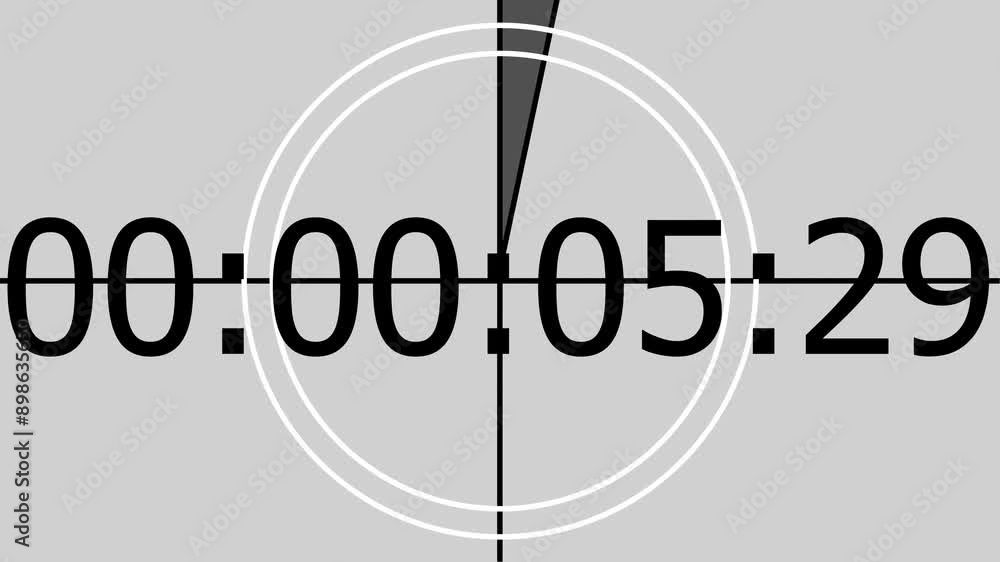Old movie countdown timer 4k resolution. 10 seconds vintage film ...
