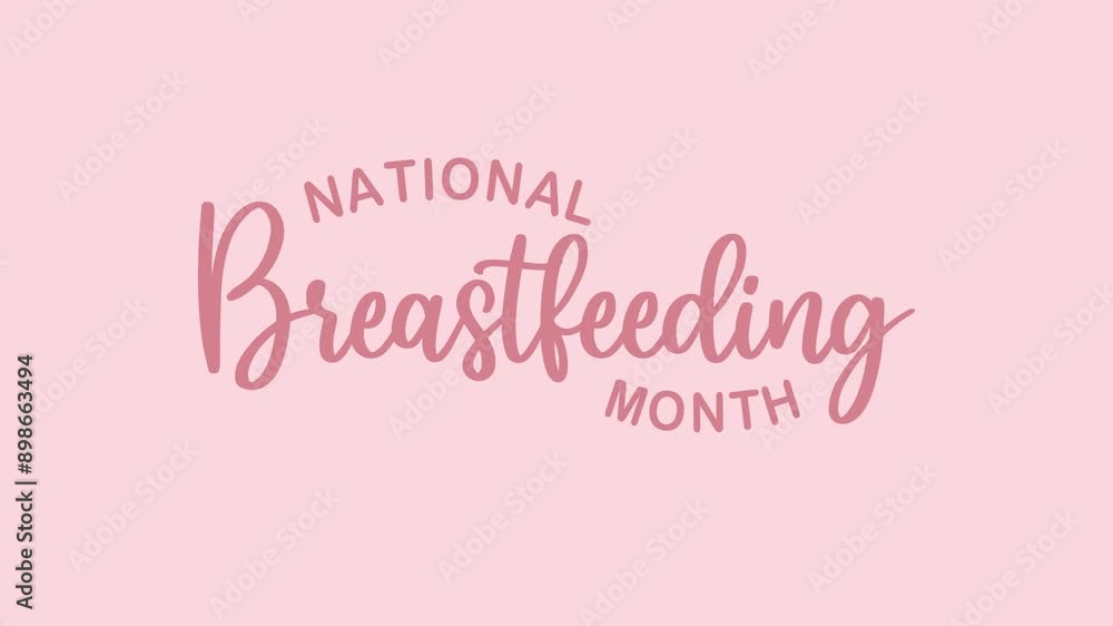 National Breastfeeding Month Text Animation. Great for National ...