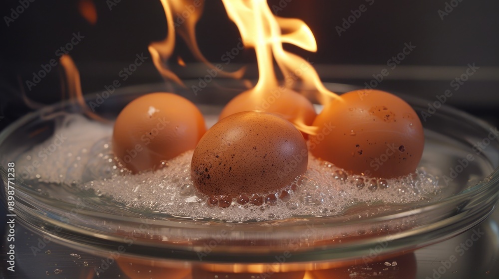 Chemical reaction using potassium permanganate and glycerin to burn ...