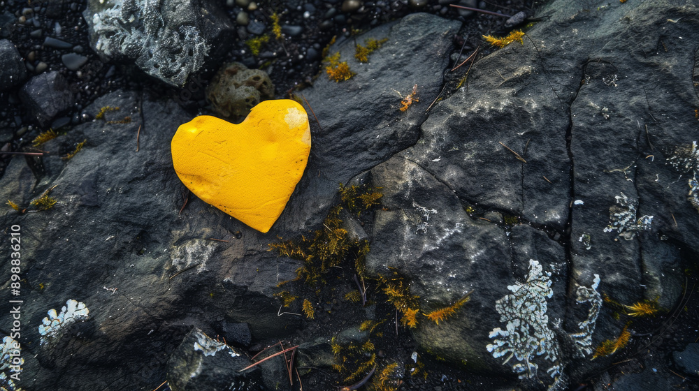 Yellow represents mental health awareness. The yellow heart symbolizes ...