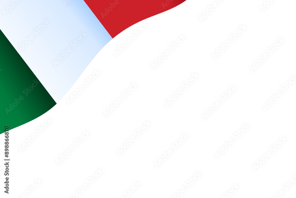 Flag of Italy background waving flag gradient texture vector ...