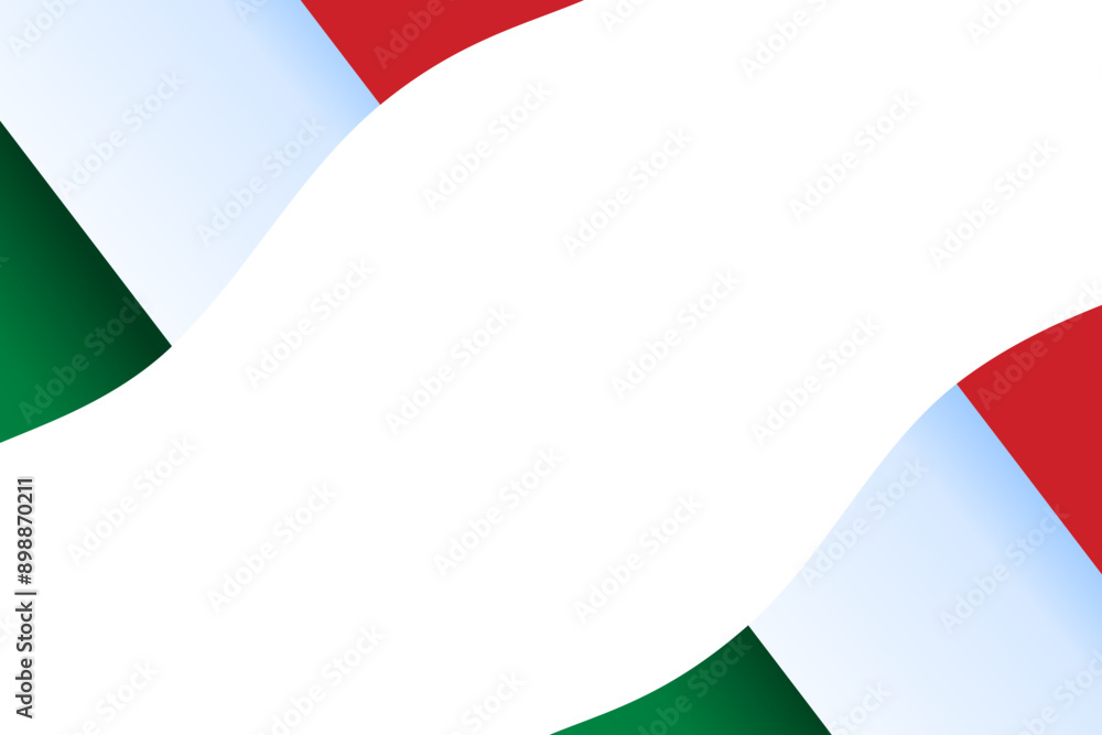 Flag of Italy background waving flag gradient texture vector ...
