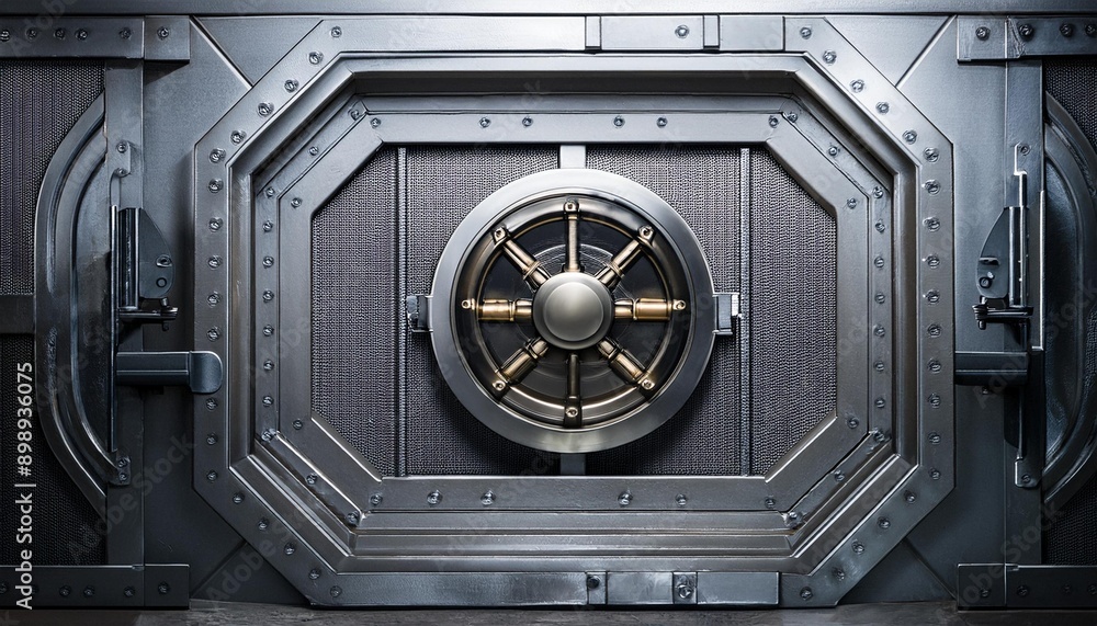 High security bank vault; 3D art and animated; banking and safety ...
