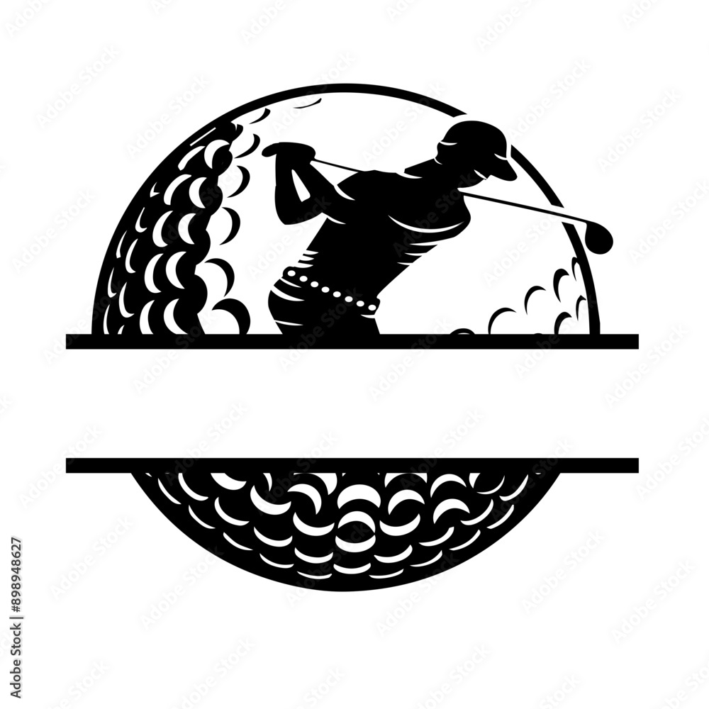 Golf flag svg png, golf name frame svg png, golf player svg png, Golf ...