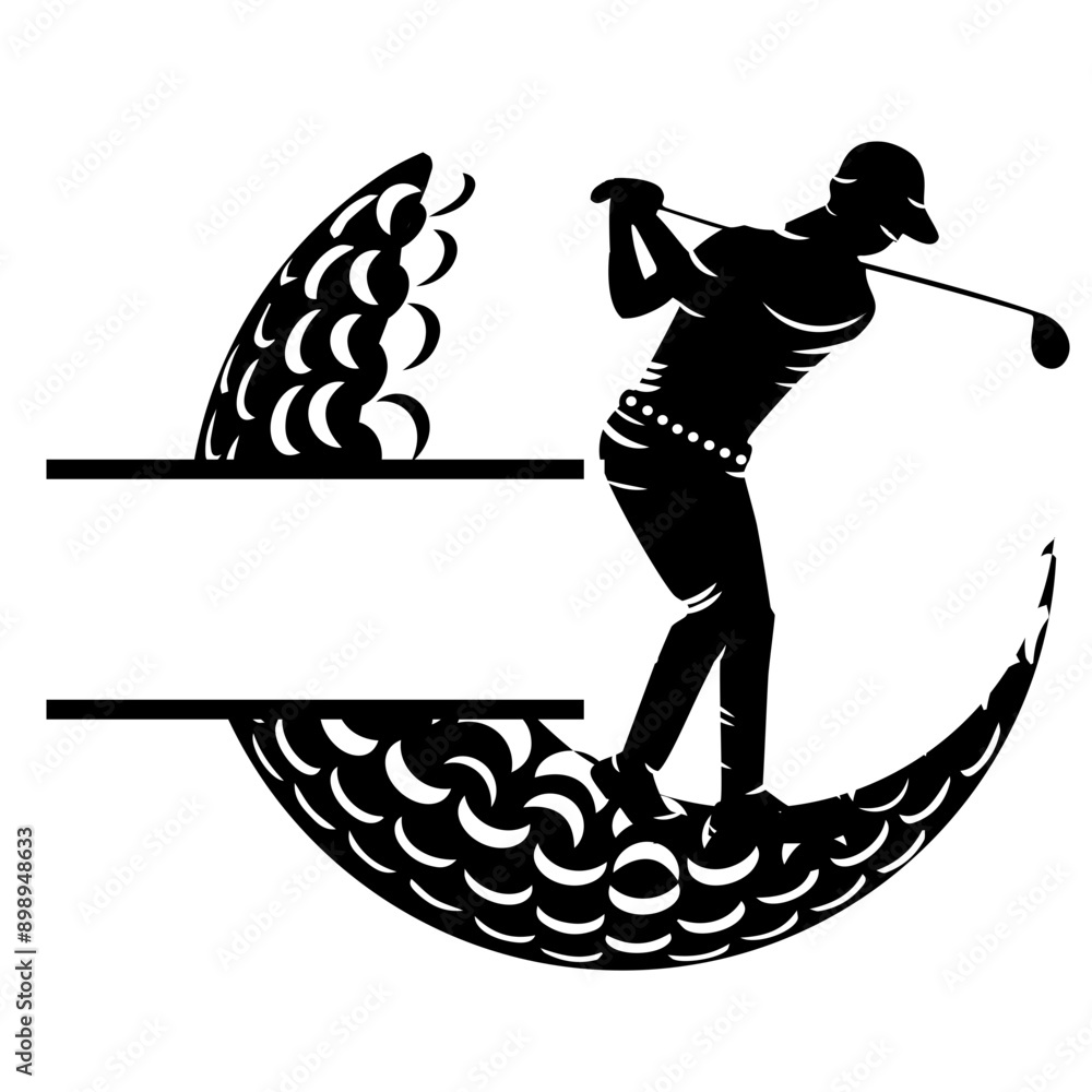Golf flag svg png, golf name frame svg png, golf player svg png, Golf ...