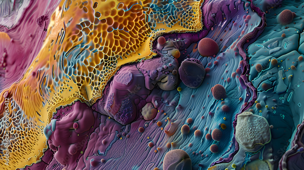 High-Resolution Microscopy: A Detailed View of Cellular Structures and ...